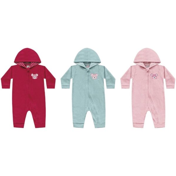 Macacão Soft Kiko&Kika Feminino Coala 09476 - Lari Moon