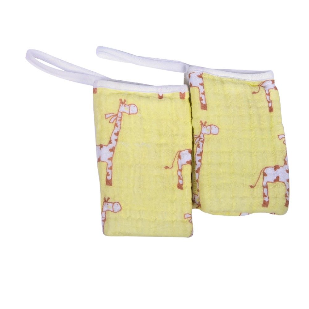 Babete Filhotes Soft Amarelo/Girafa 331002 | Lari Moon